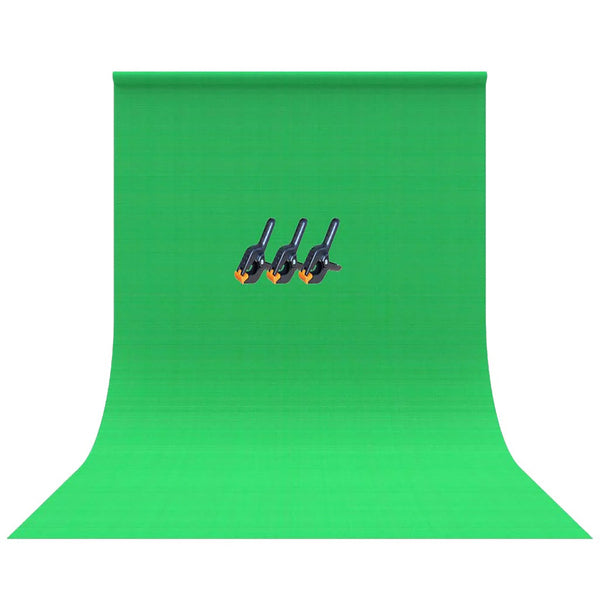 Bower WA-CHROMA3 Green Screen Fabric Backdrop, 5 Ft. x 7 Ft.
